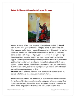 Los patakis de los orishas | PDF
