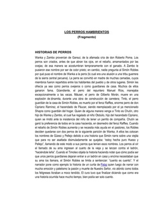 Los perros hambrientos | DOCX