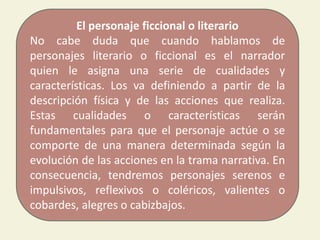 Los personajes | PPTX