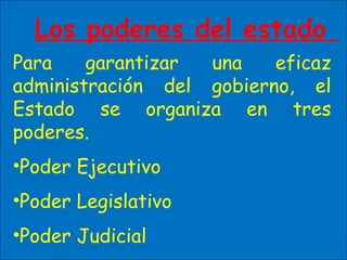 Los poderes del estado | PPT