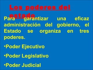 Los poderes del estado | PPT
