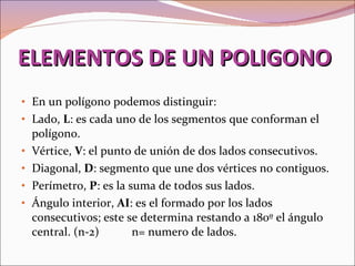 Los poligonos y sus elementos mate 1ero | PPT