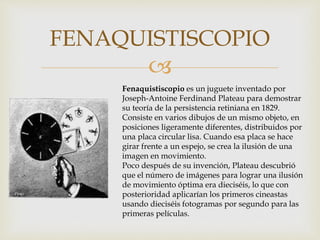 Los predecesores del cine | PPTX