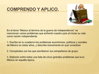 Los primeros años de la vida independiente | PPT