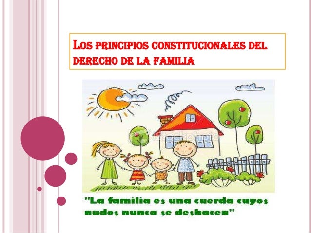 Derecho de Familia: Disposiciones constitucionales de proteccion a la ...