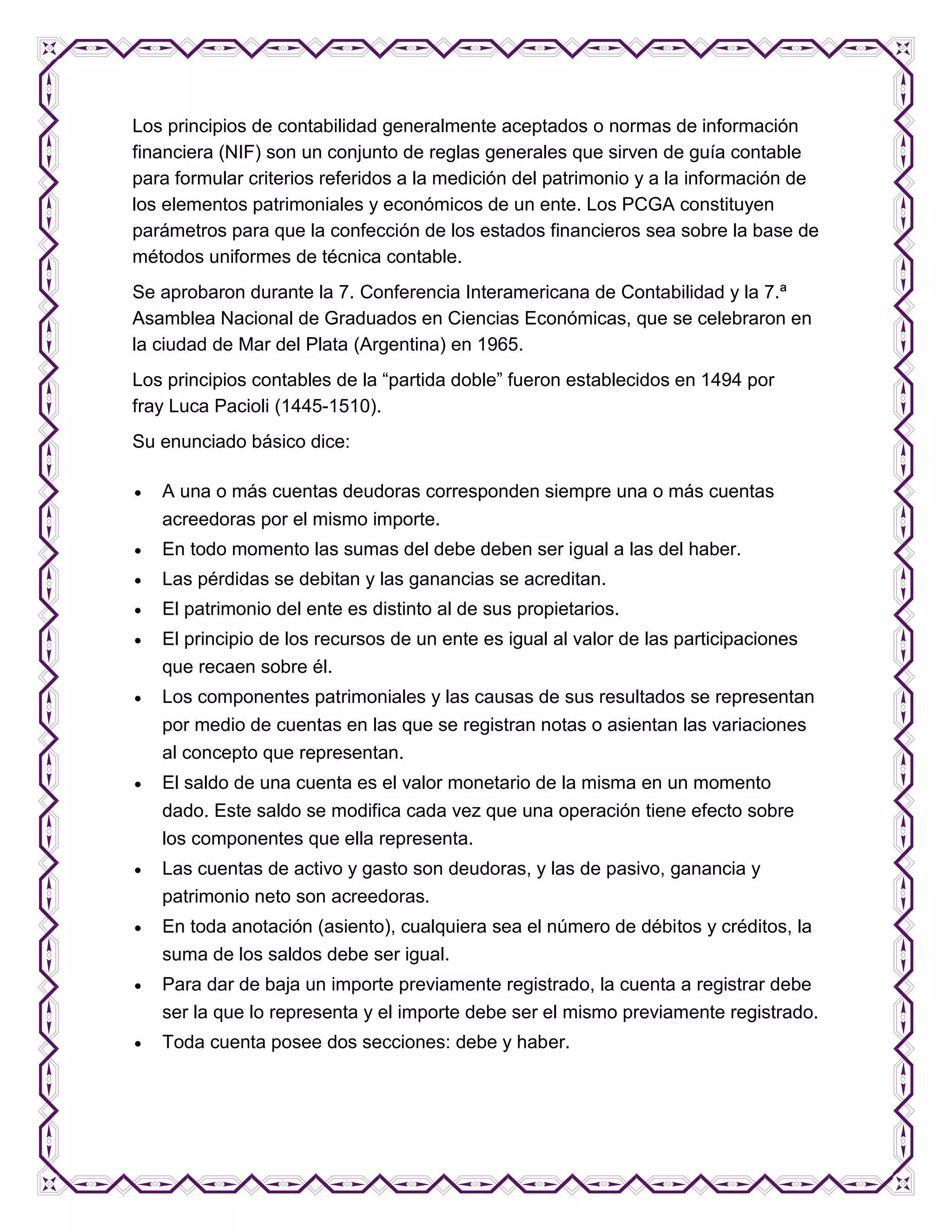 Los principios de la contabilidad. noemi | PDF