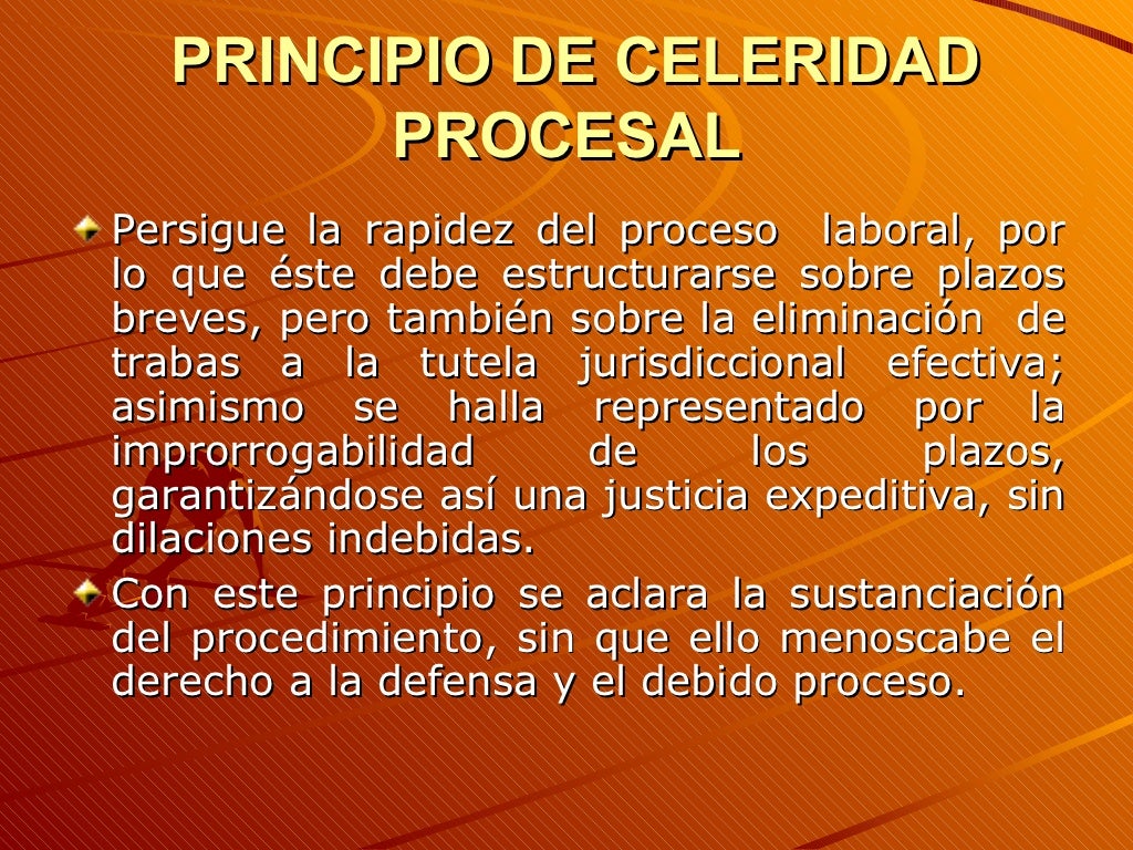 Los Principios Procesales Nueva Ley Procesal De Trabajo