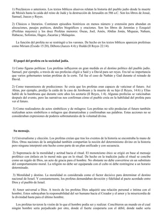 Los Profetas en el Judaismo | DOC