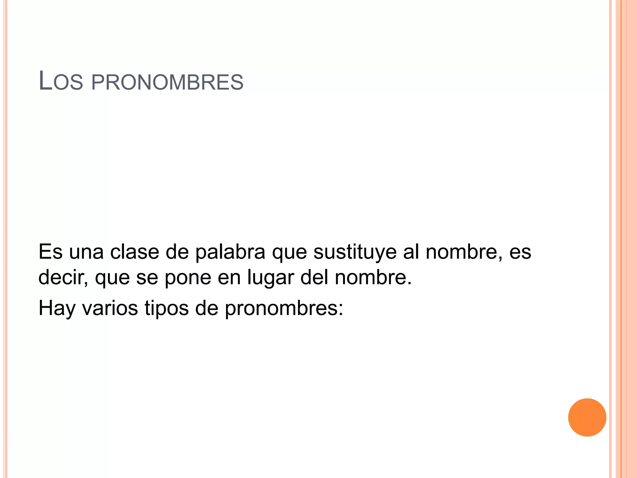 Los pronombres | PPT
