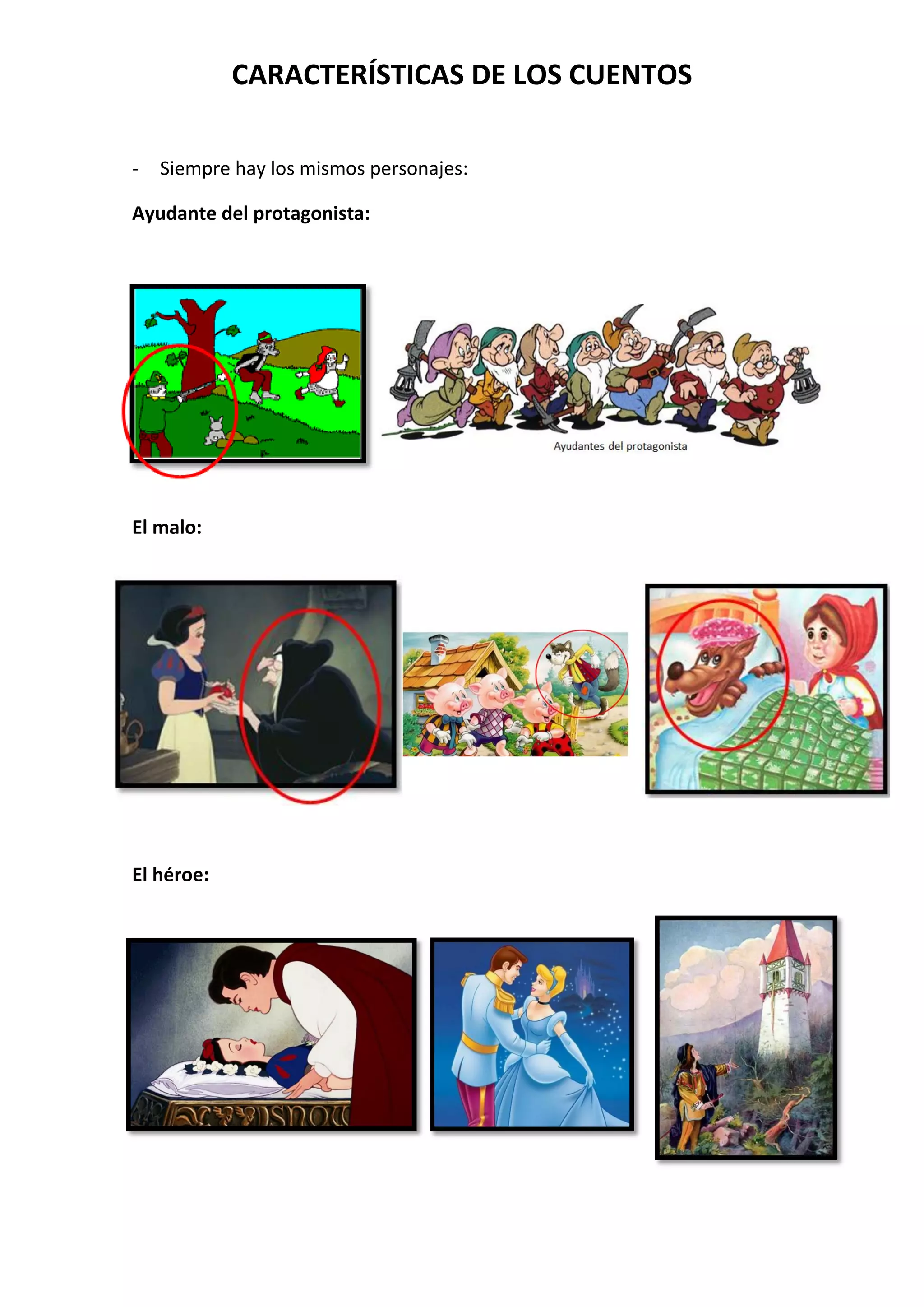 Los protagonistas de los cuentos | PDF | Fiction | Books and Literature