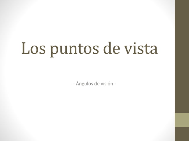 Los puntos de vista | PPT