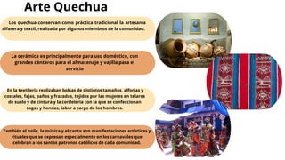 LOS QUECHUA TP PARA HISTORIA DEL ARTE- DISEÑO DE INTERIORES 1ER AÑO | PPTX