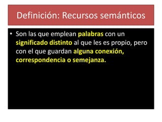 Los recursos literarios y estilísticos | PPTX