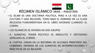 Los regímenes políticos | PPTX
