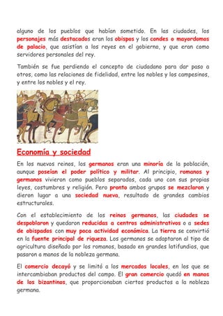 Los reinos germánicos | DOC