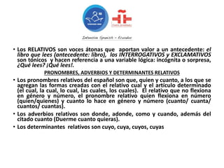 Los relativos | PPTX
