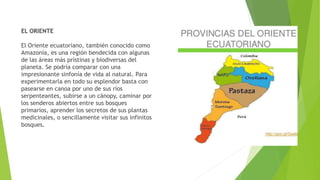 Los relieves, suelos y regiones naturales del ecuador | PPTX
