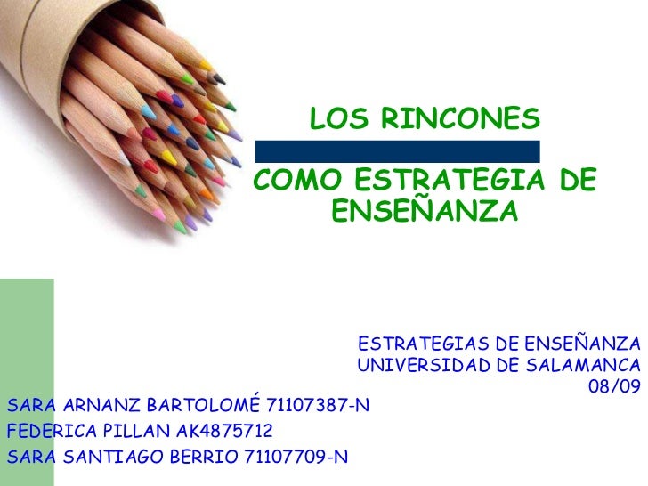 Que son rincones en preescolar - Imagui