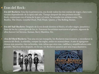 Tribus Urbanas - Los Rockeros | PPTX