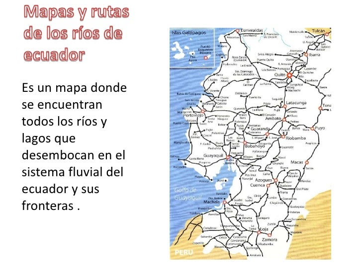 Los ríos del ecuador