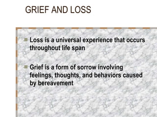 Loss And Grief | PPT