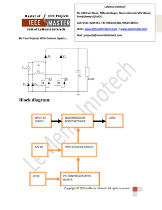 Loss free resistor-based power factor correction using a semi-bridgeless boost rectifier in ...