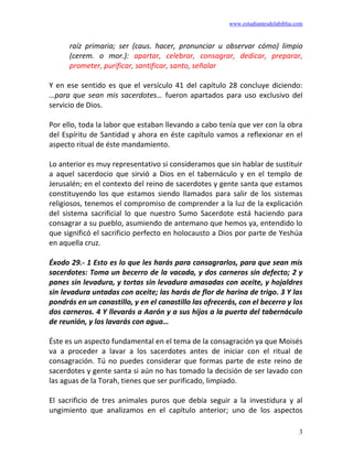 Éxodo 29 La consagración de los sacerdotes | PDF
