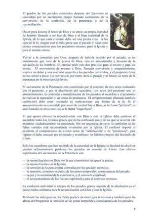 Los sacramentos de la iglesia catolica (resumen) | PDF