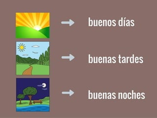 Los saludos en español | PDF