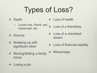 Loss and grief | PPT