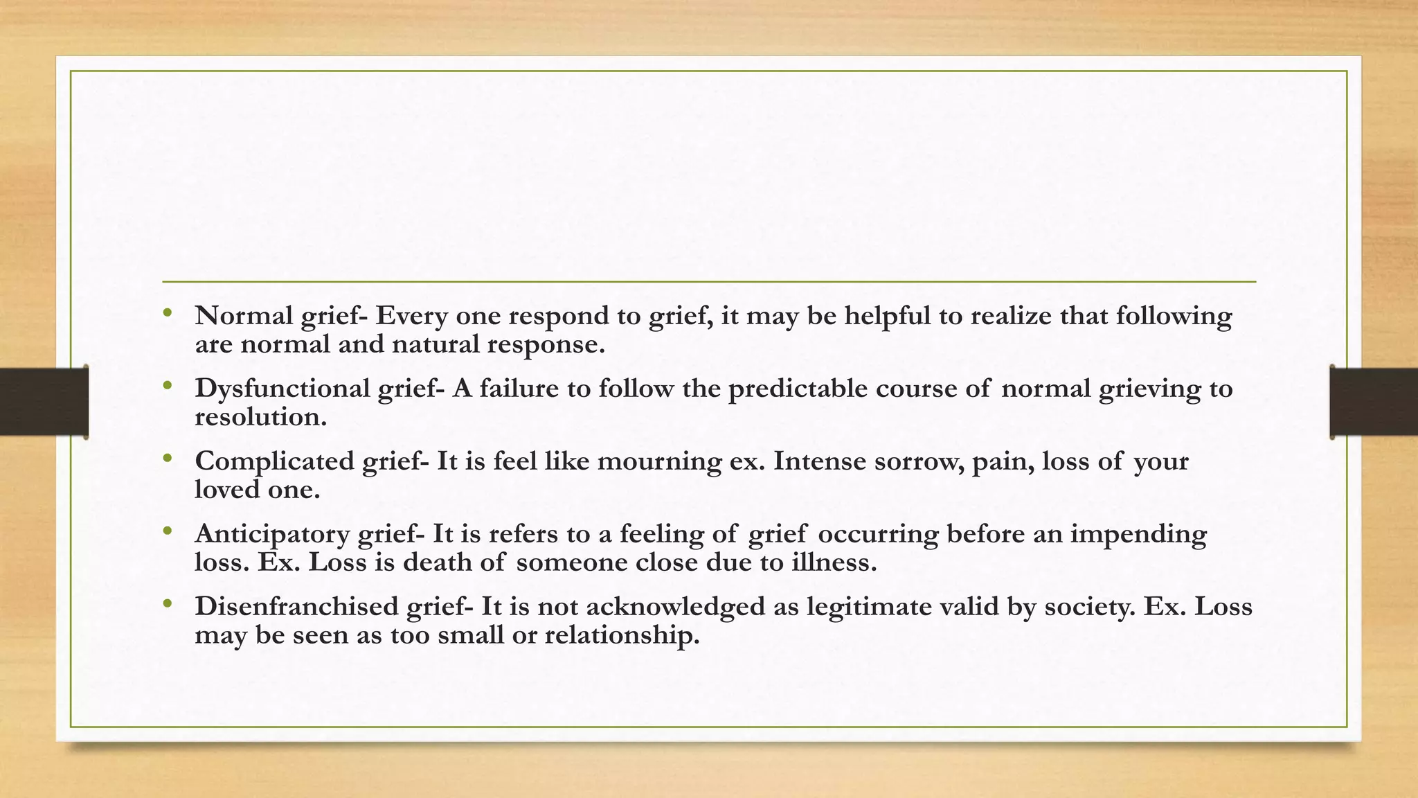 LOSS AND GRIEF.pptx | Bereavement | Family and Relationships