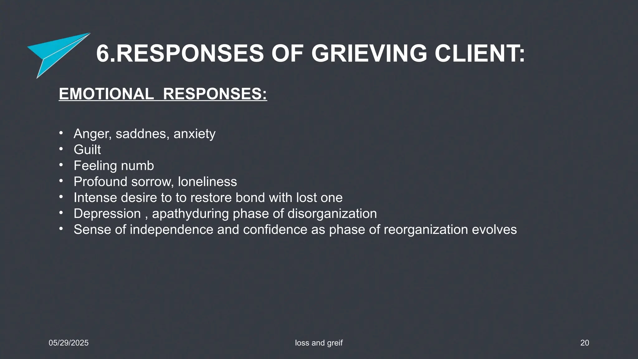 power point presentation on LOSS AND GRIEF.pptx