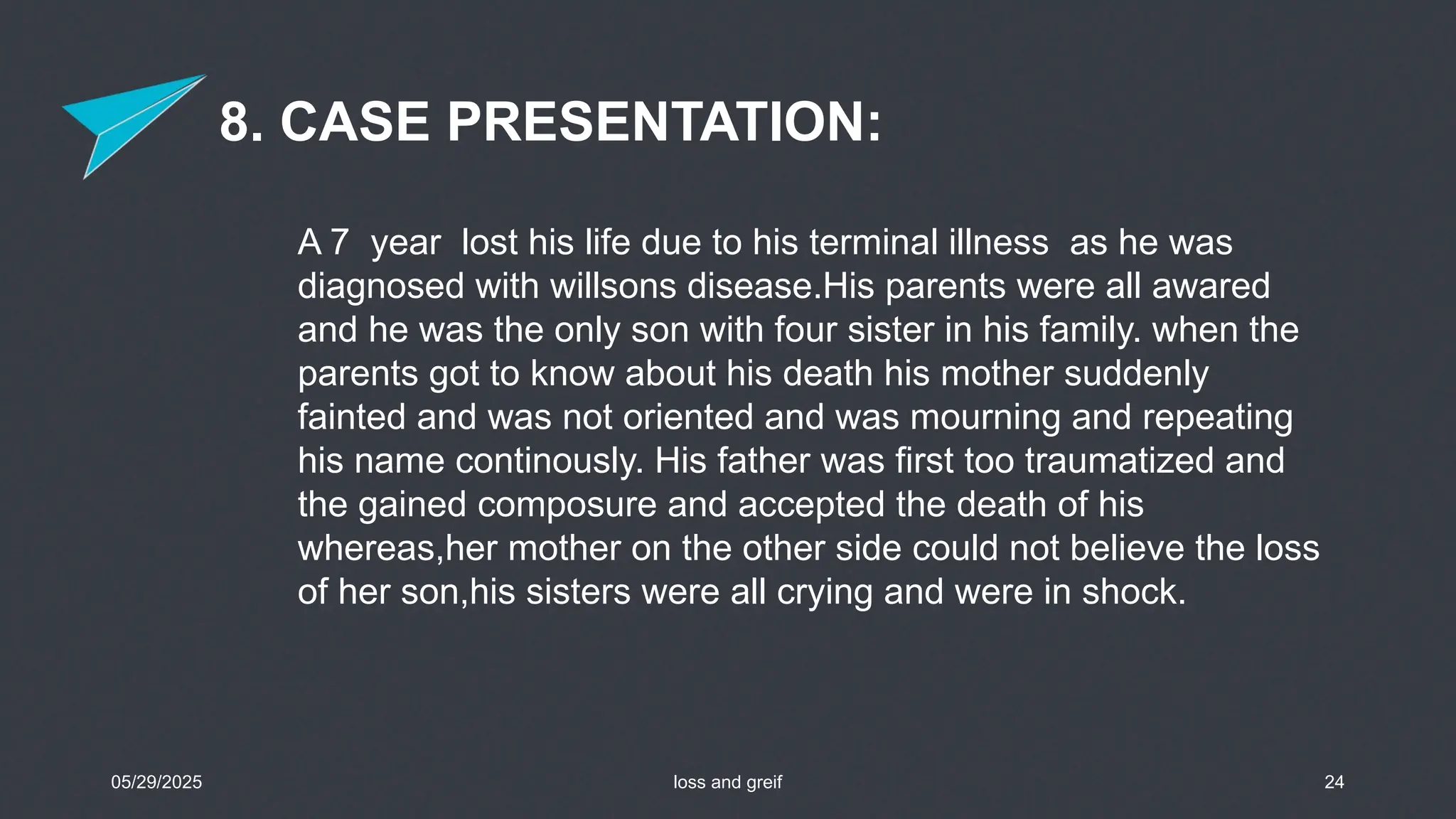 power point presentation on LOSS AND GRIEF.pptx