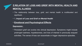 Power Point Presentation On Loss And Grief Pptx