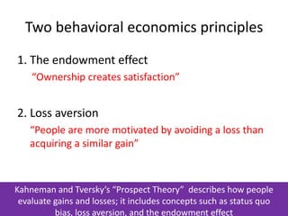 Loss Aversion & Endowment Effect | PPTX