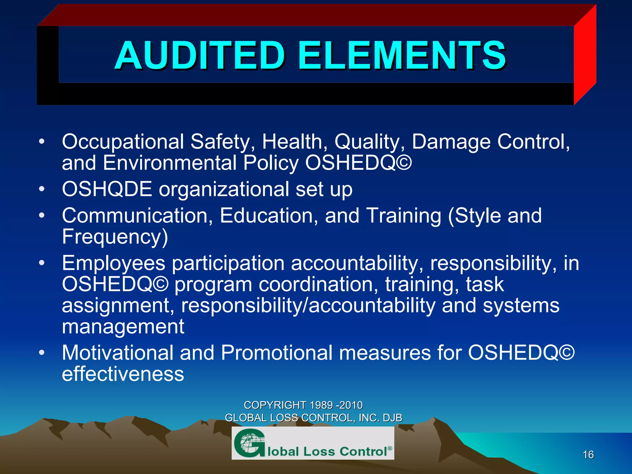 Loss Control Program Fundamentals | PPT