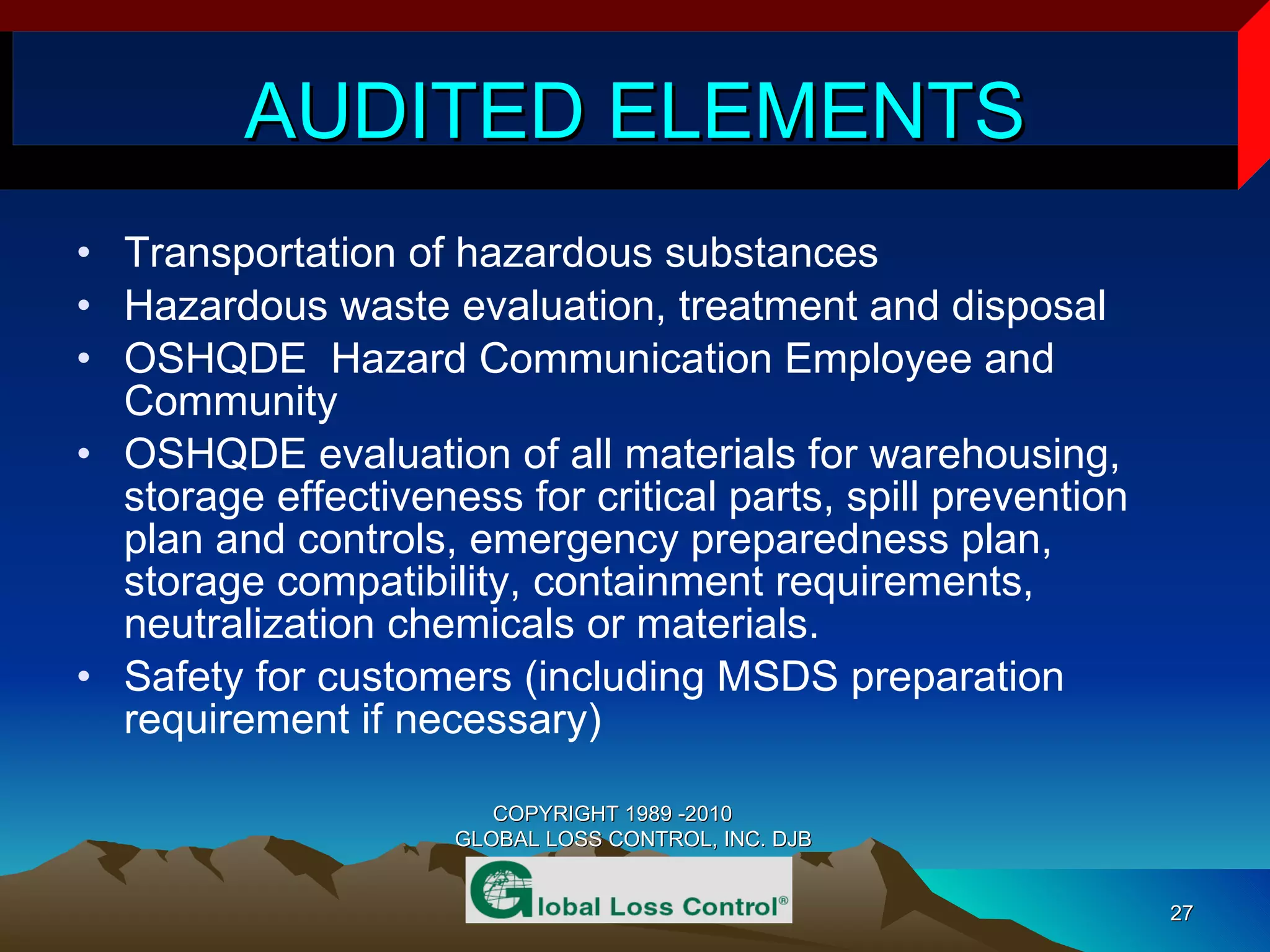 Loss Control Program Fundamentals | PPT