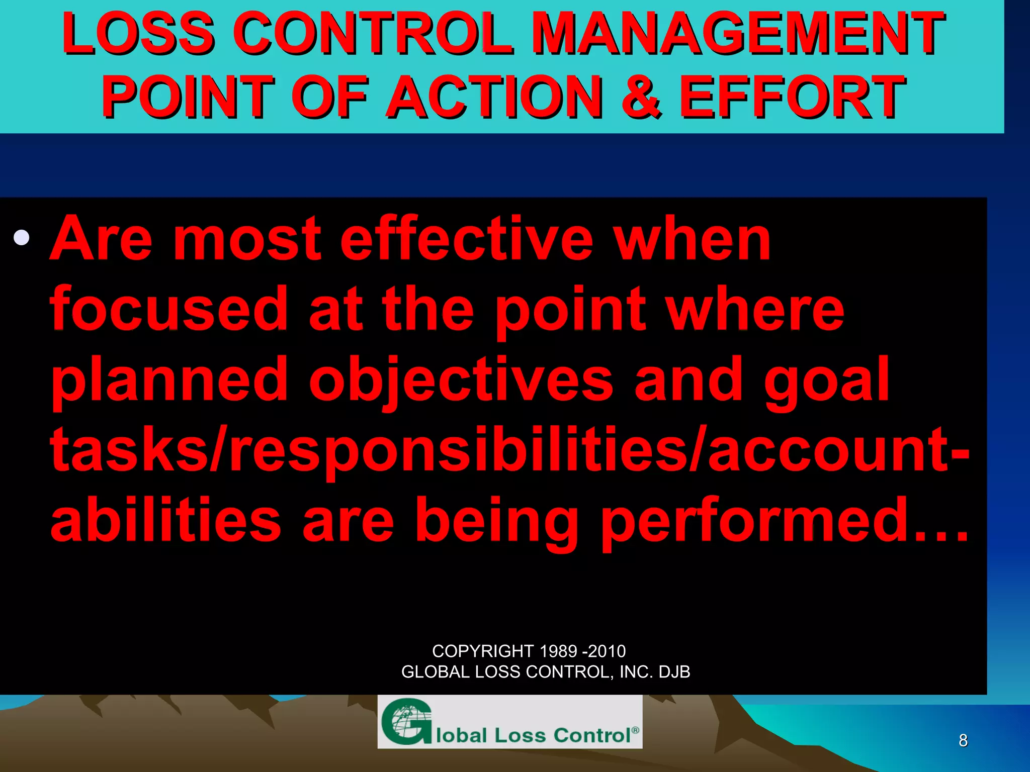 Loss Control Program Fundamentals | PPT