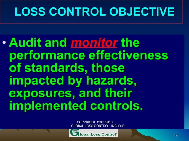 Loss Control Program Fundamentals | PPT | Business Accounting & Finance ...