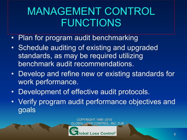 Loss Control Program Fundamentals | PPT | Business Accounting & Finance ...