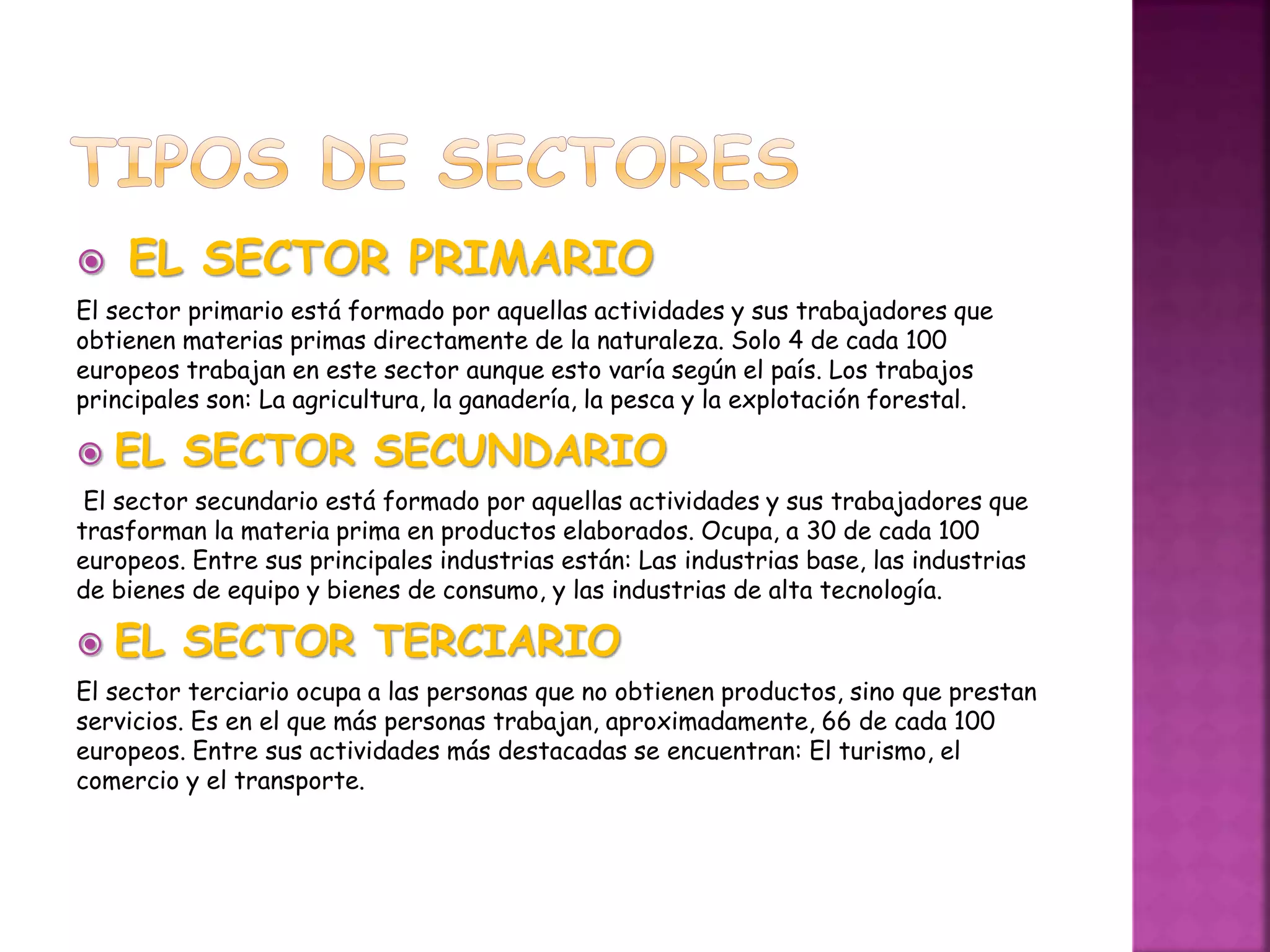 Los sectores económicos | PPT