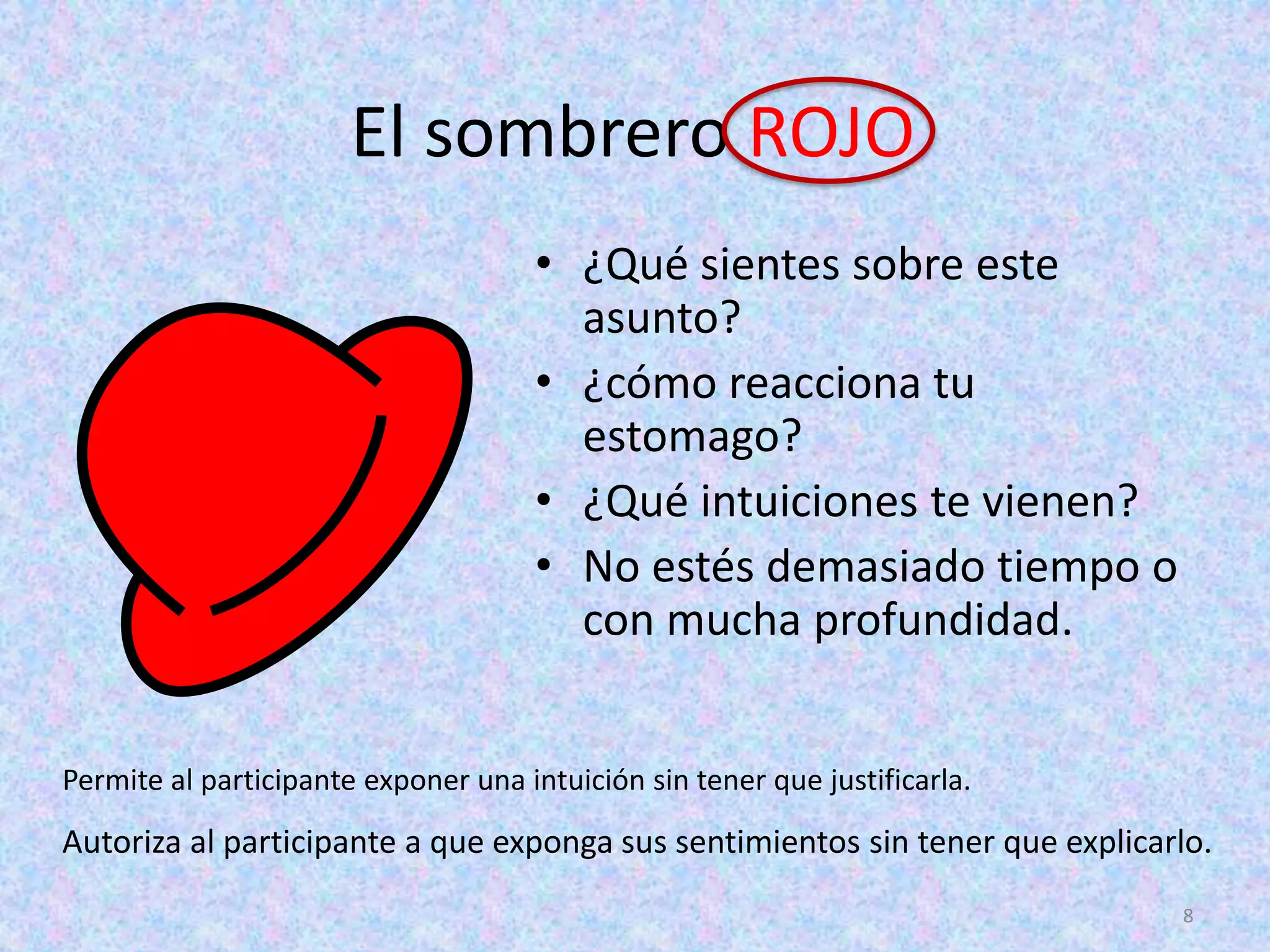 Los seis sombreros para pensar | PPT