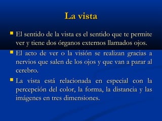 Los sentidos | PPT