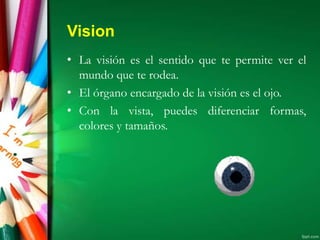 Los sentidos del ser humano | PPTX