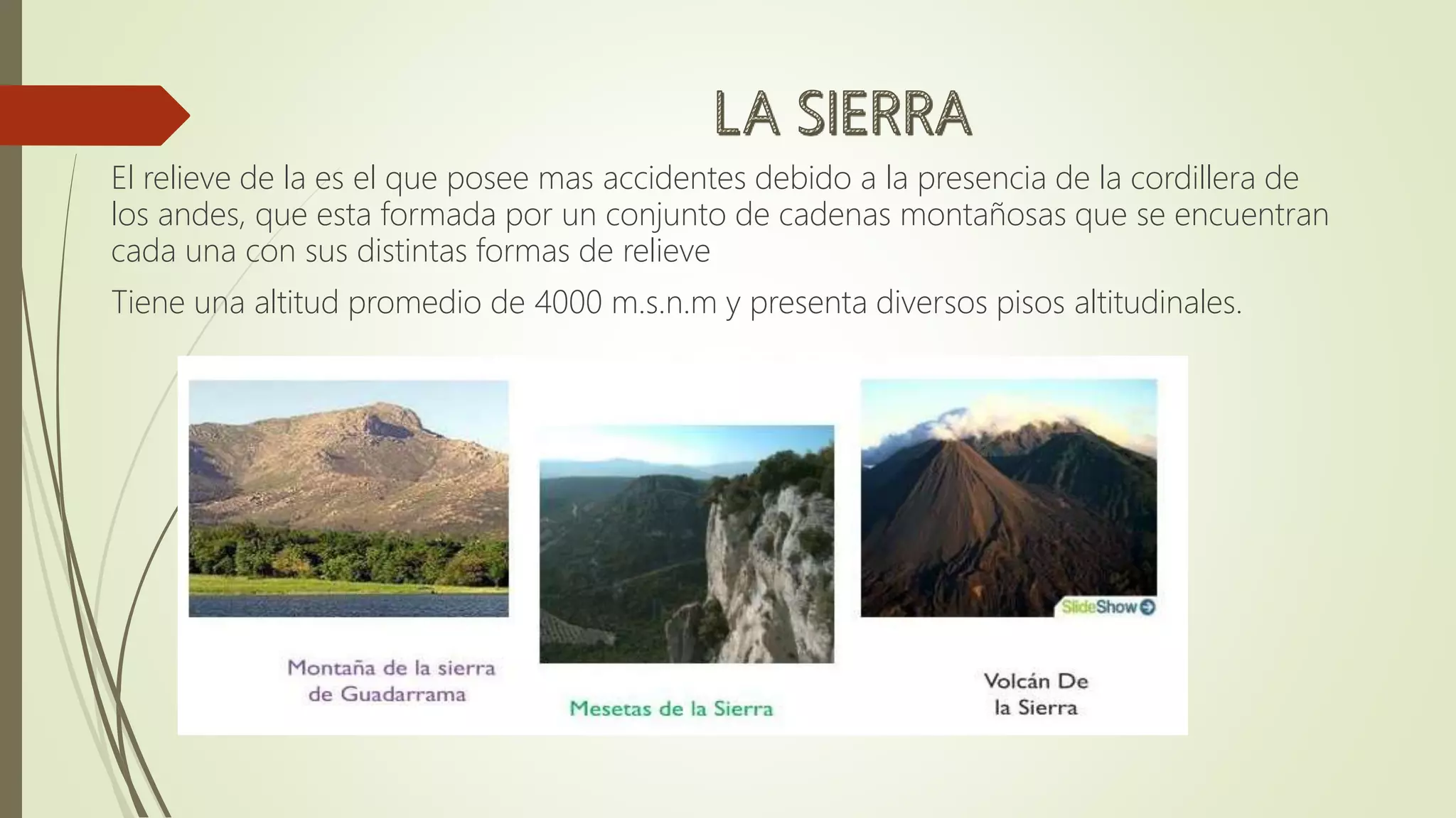las relieves del ecuador | PPTX