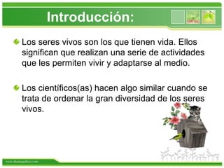 Los seres vivos | PPTX