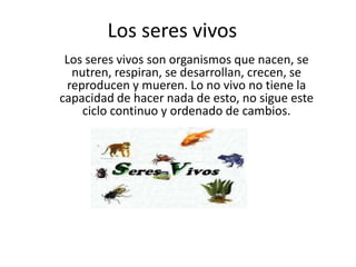 Los seres vivos | PPTX