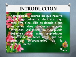 Los seres vivos | PPTX