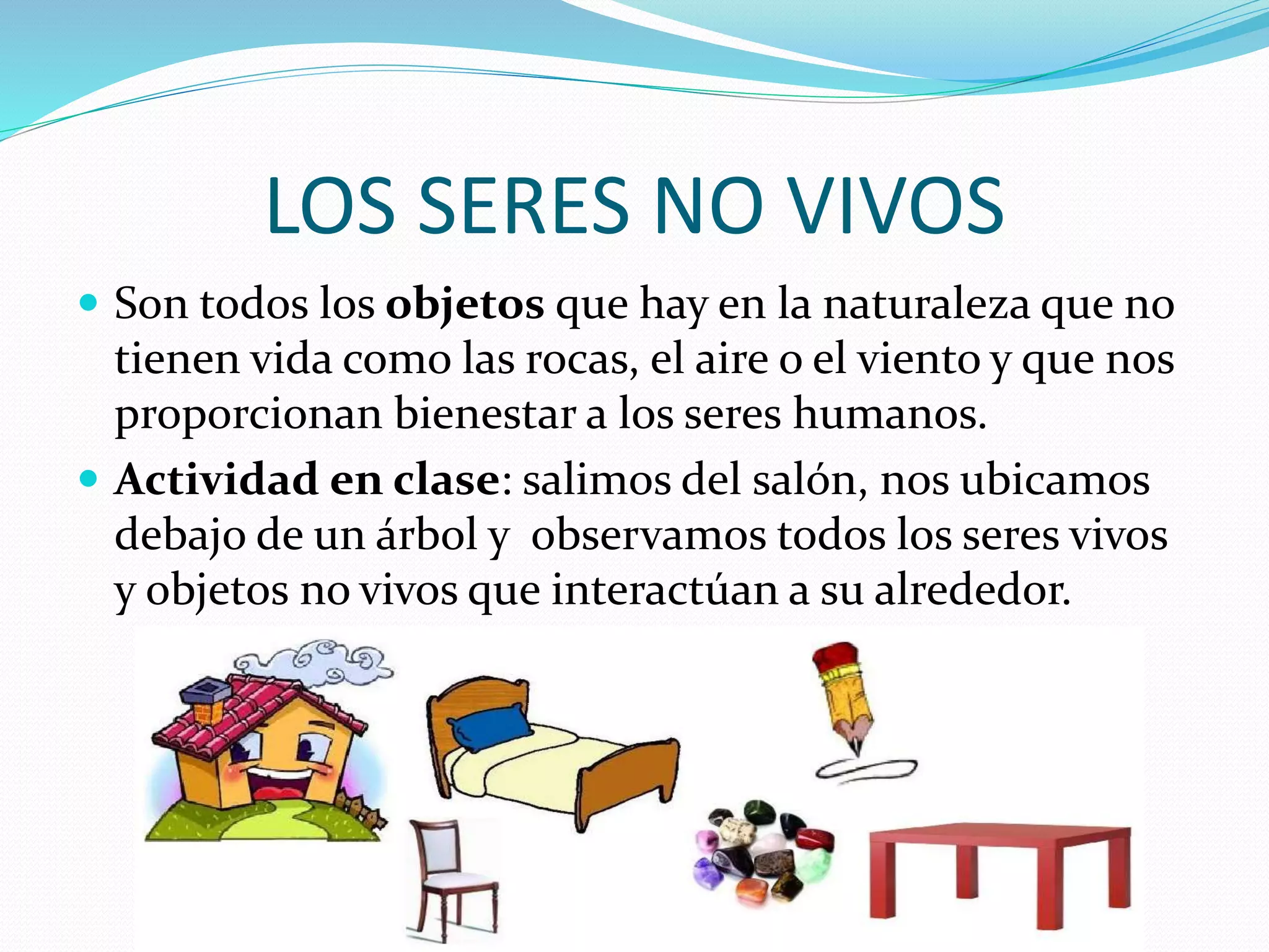 Los seres vivos y objetos no vivos grado | PPTX