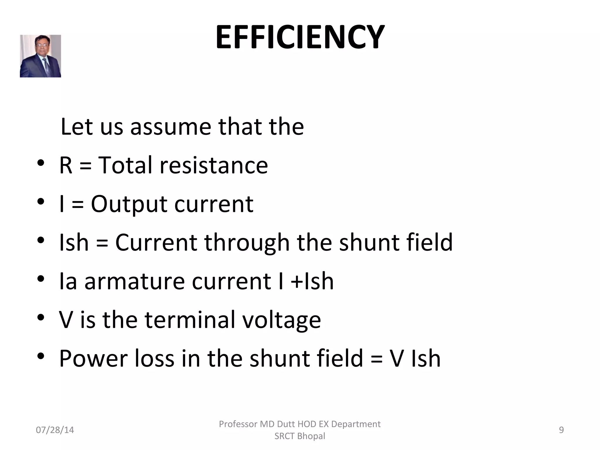 Losses dc machines | PPT